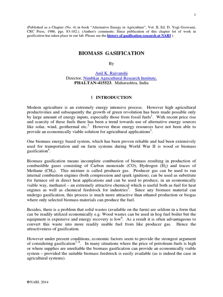 Gas Book | PDF | Gasification | Internal Combustion Engine