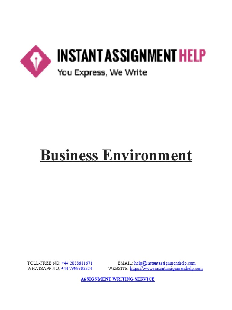 Sample Assignment On Business Environment | PDF | Fiscal Policy ...