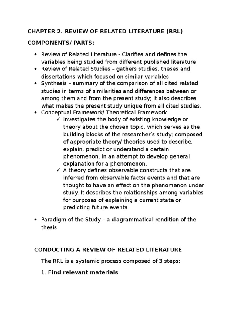 Mabc 501-743 Chapter 2 Review of Related Literature | PDF | Conceptual ...