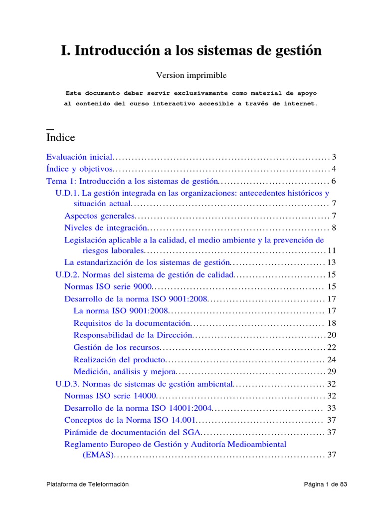 Sistemas Integrados De Gestión Pdf Pdf Gestión De La Calidad