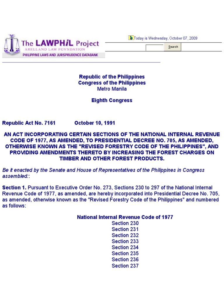 Ra 7161 | PDF | Lumber | Forestry