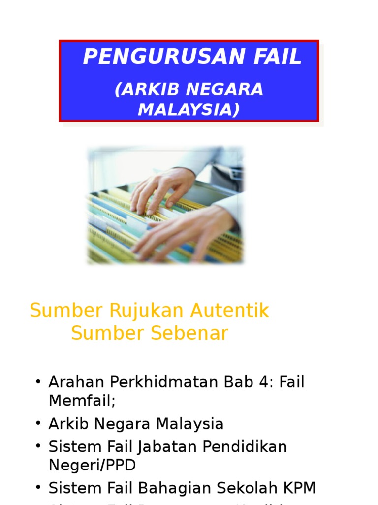 Pengurusan Fail Panitia PJ | PDF