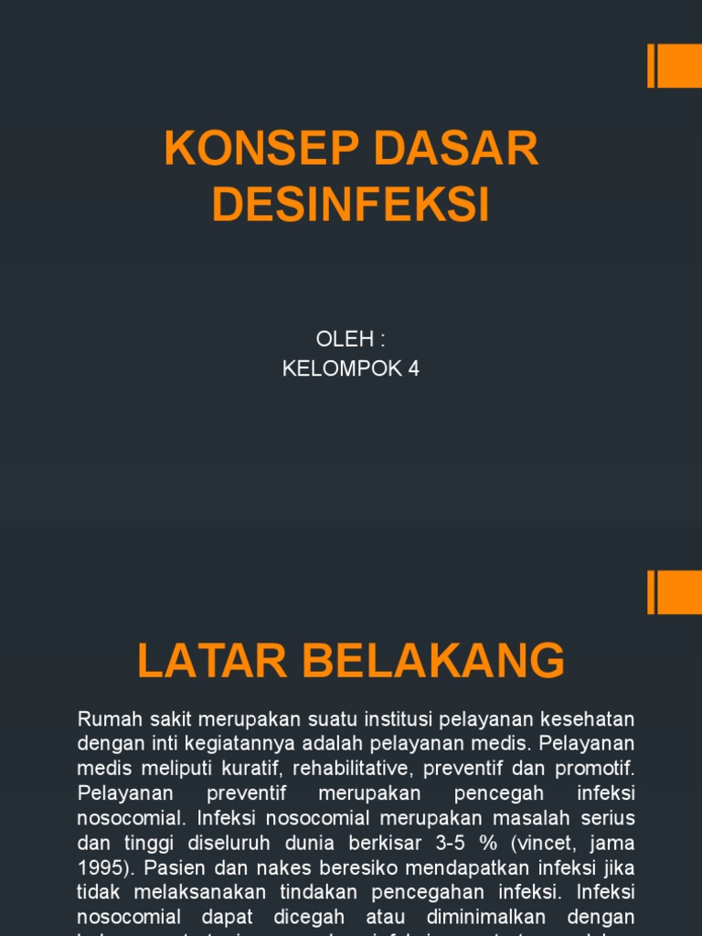 Konsep Dasar Desinfeksi | PDF