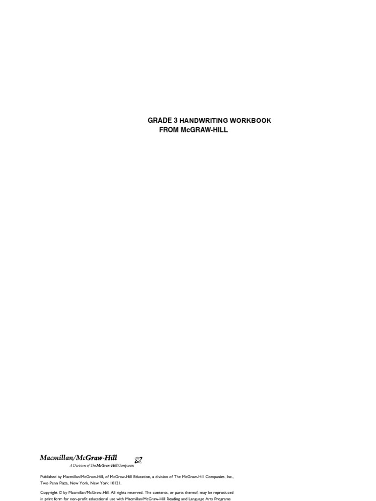 Grade 3 Handwriting Workbook | PDF | Letter Case | Manuscript