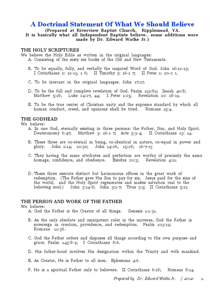 Basic Bible Doctrine Pdf Last Judgment Repentance