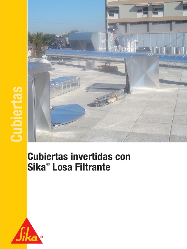 Diptico Cubierta Invertidas Losa Filtrante_SIKA_baja | Techo | Loseta