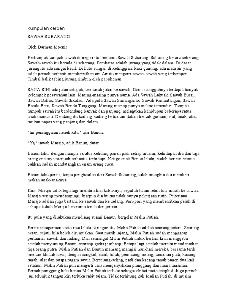 Kumpulan Cerpen Kompas | PDF