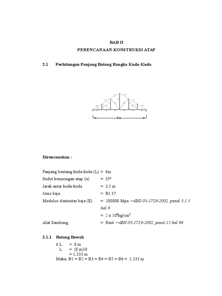 BAB II (Konstruksi Atap) | PDF