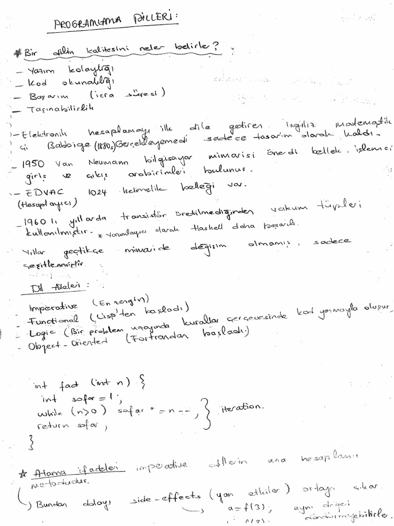 Programlama Dilleri | PDF
