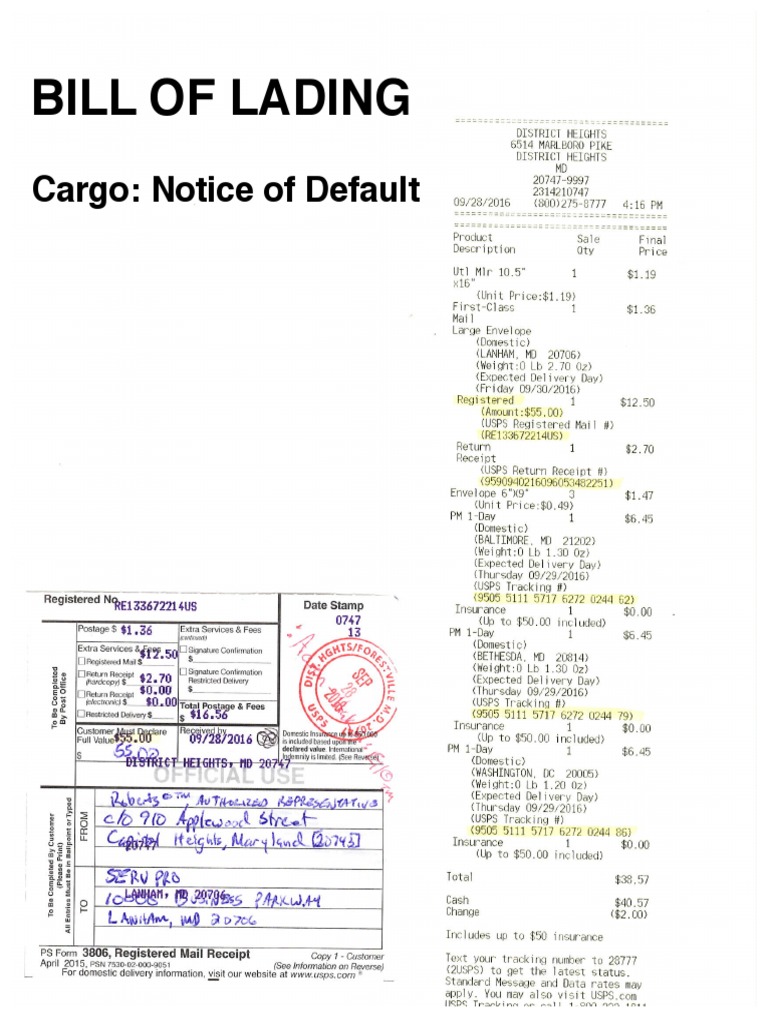 Notice of Default (Official) | PDF