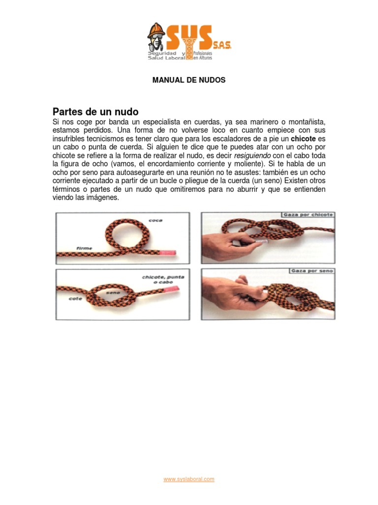 Manual Nudos | PDF | Nudo | Cuerda