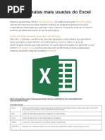 Fórmulas Excel: Inglês-Português | PDF | Desvio padrão | Variação