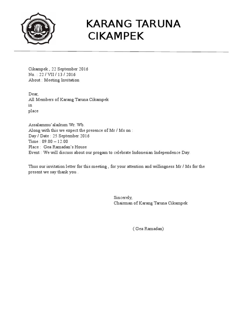 Tugas Bahasa Inggris Formal Letter Pdf