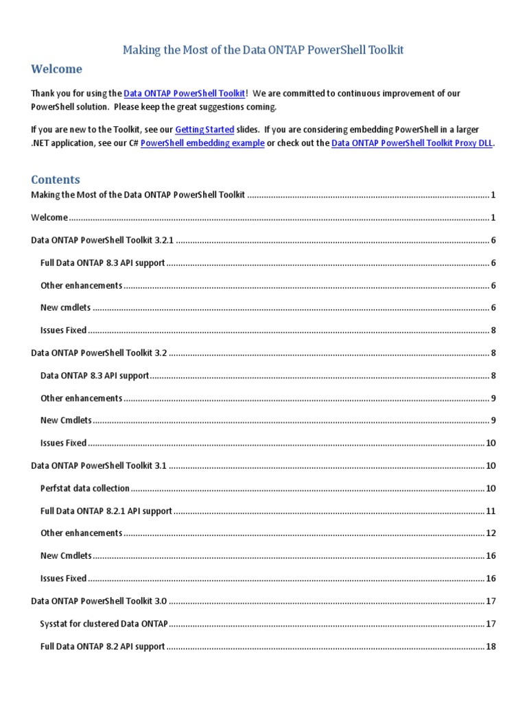 Making The Most Of Data Ontap Powershell Toolkit Pdf Computer