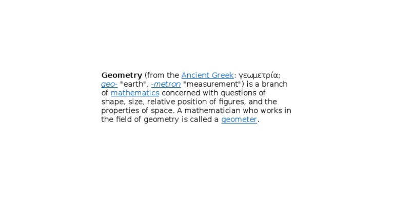 Geometry | PDF