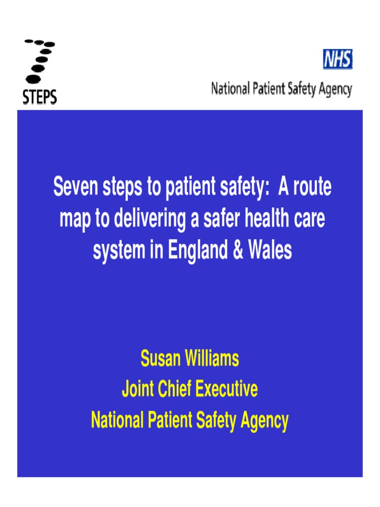 7 Steps Patient Safety | PDF | Patient Safety | National Health Service