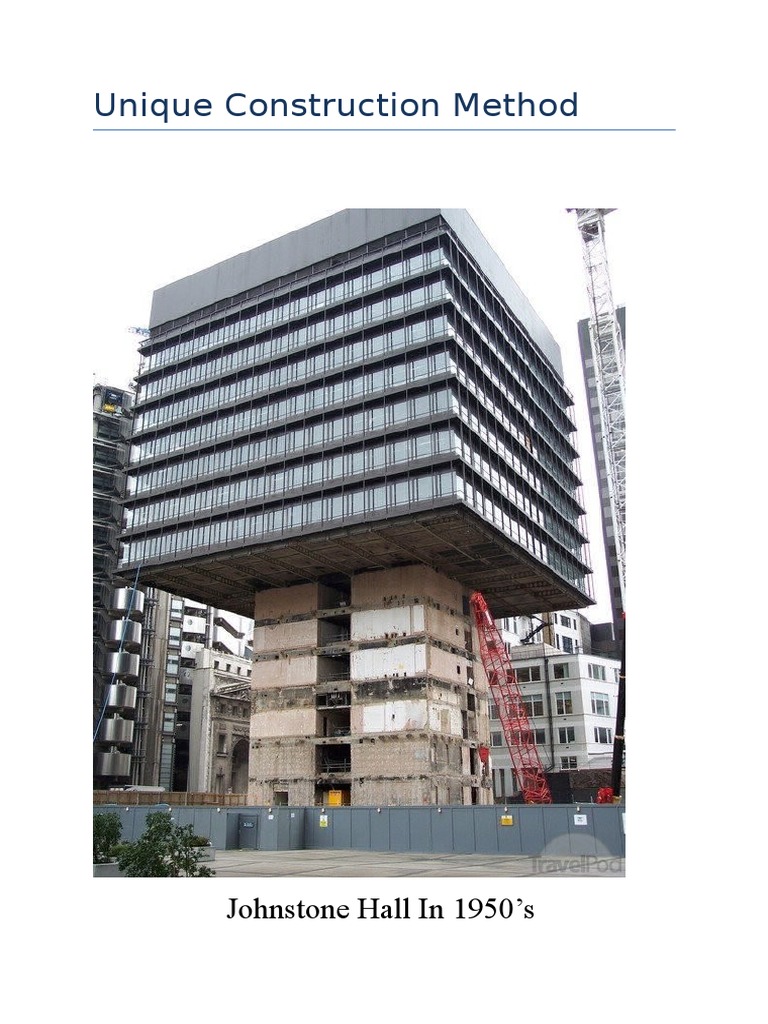 Unique Construction Method | PDF | Concrete | Structural Engineering
