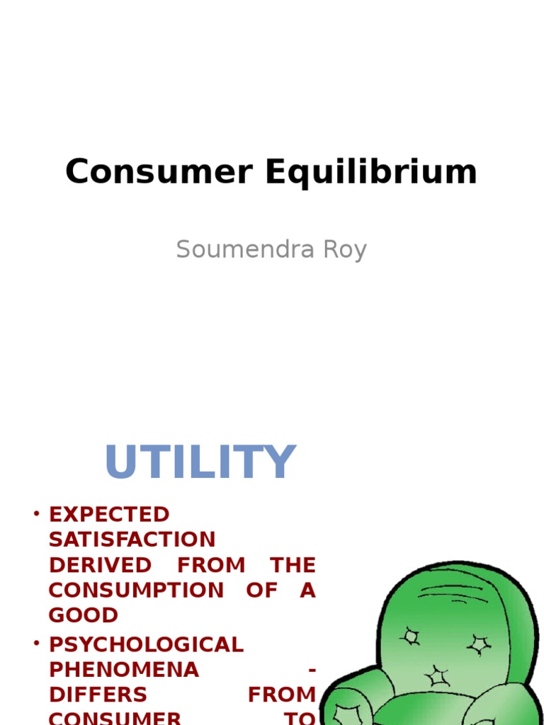Consumer's Equilibrium | PDF | Utility | Economic Equilibrium