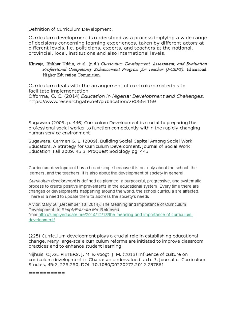 Understanding Curriculum Development | PDF | Curriculum | Educational ...