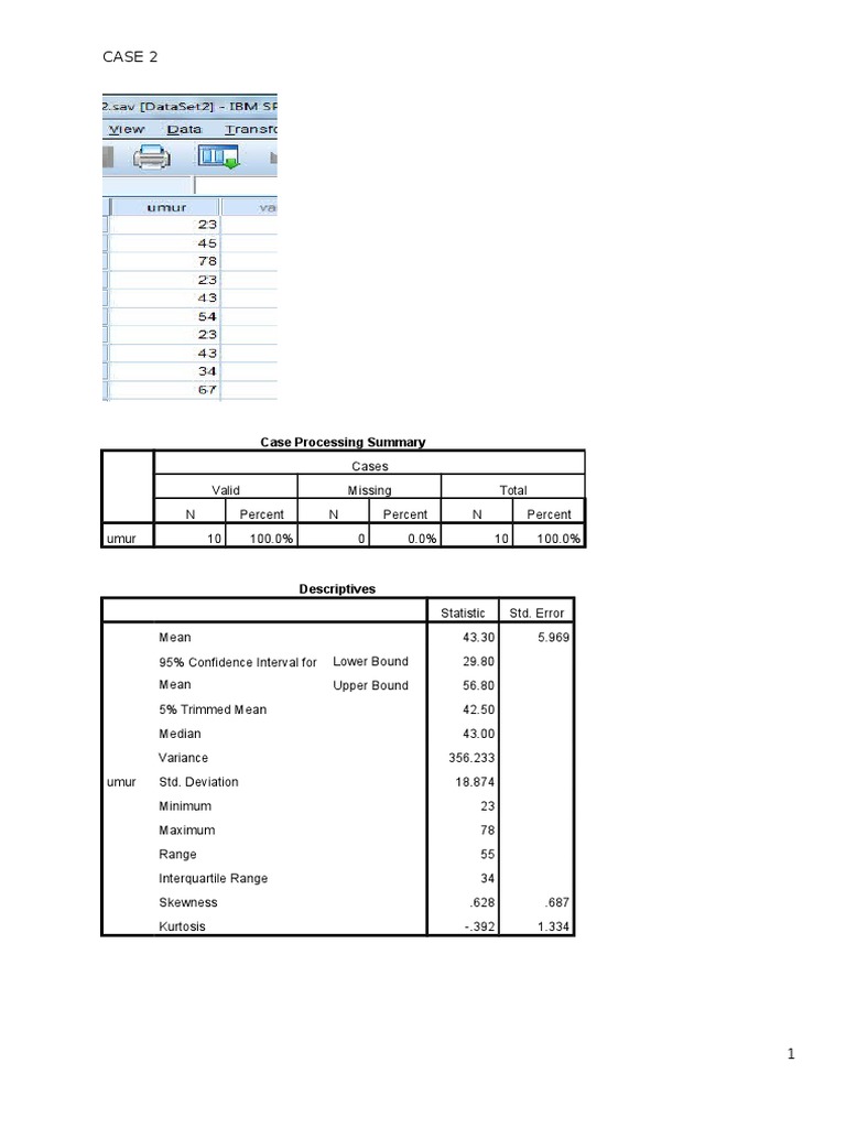 Case Processing Summary | PDF