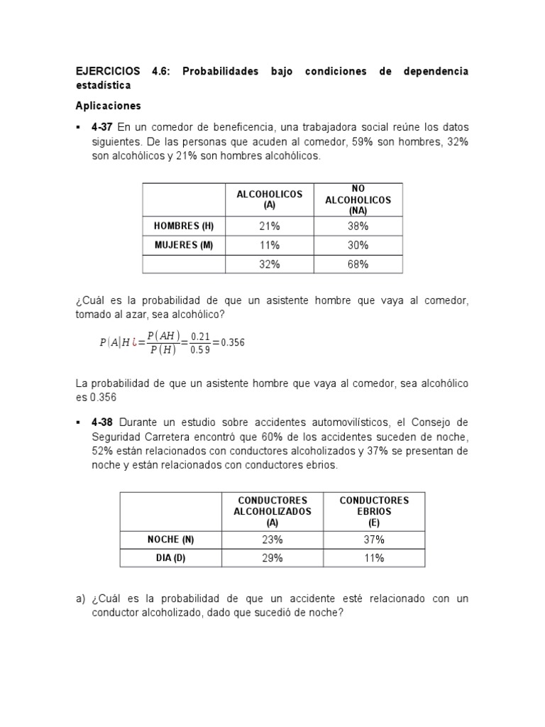 Ejercicios de Probabilidades | PDF | Probabilidad | Enseñanza de matemática