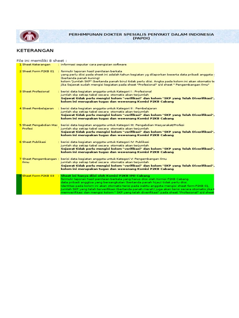 Buku Log CPD PAPDI - Revisi2014 | PDF