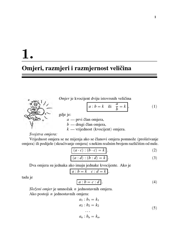 Omjeri, Razmjeri.. | PDF