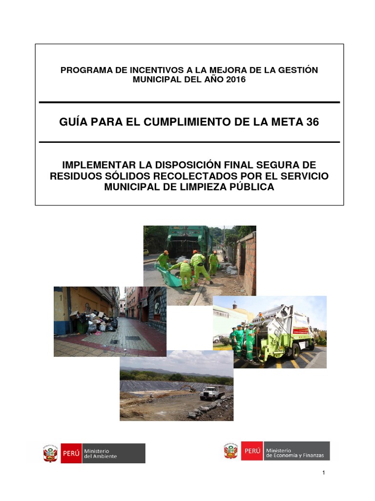 Guía para El Cumplimiento de La Meta 36 PDF | PDF