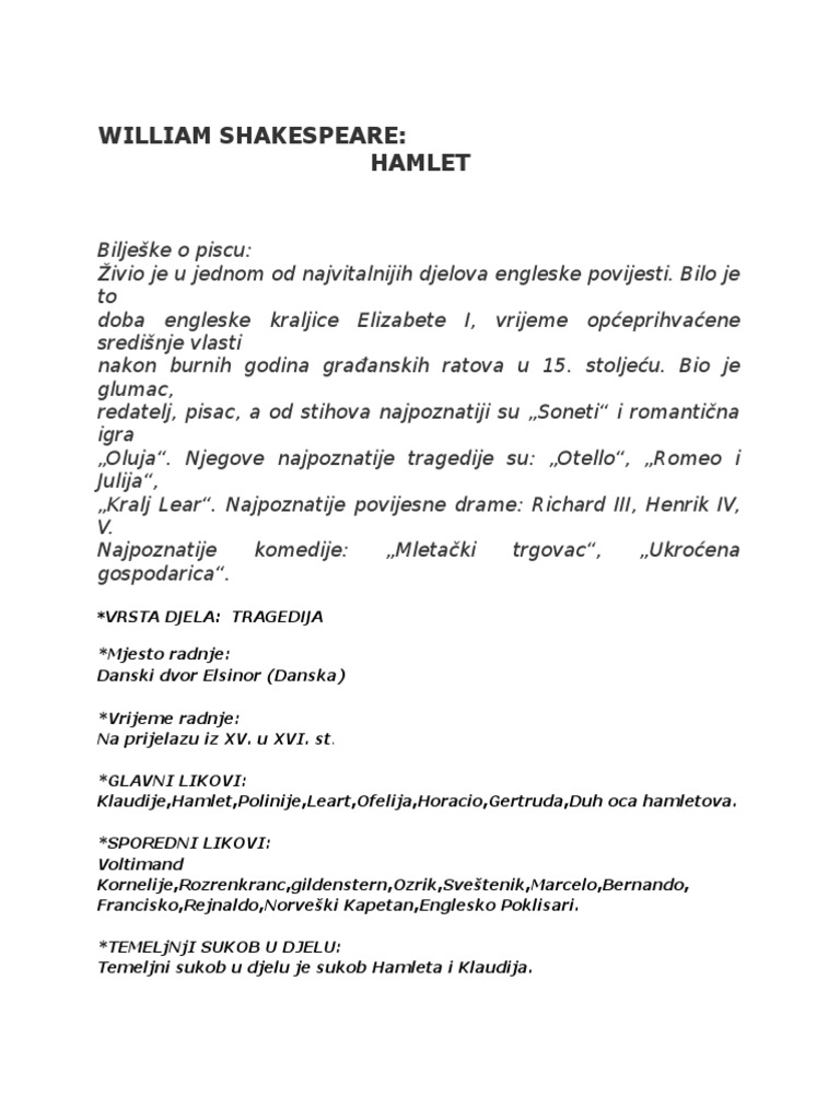 Hamlet | PDF