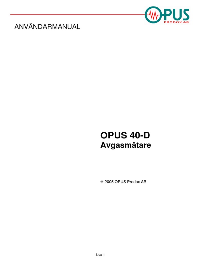 Opus 40d | PDF