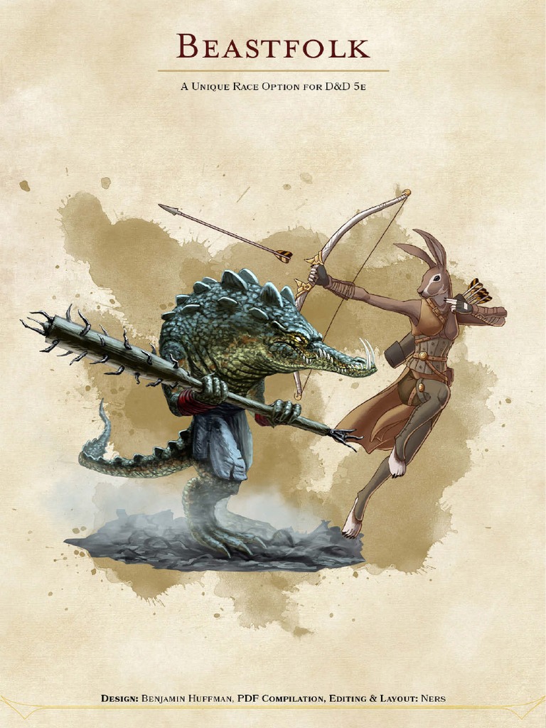 Beastfolk A Race For D&D 5e (9473364) PDF | PDF
