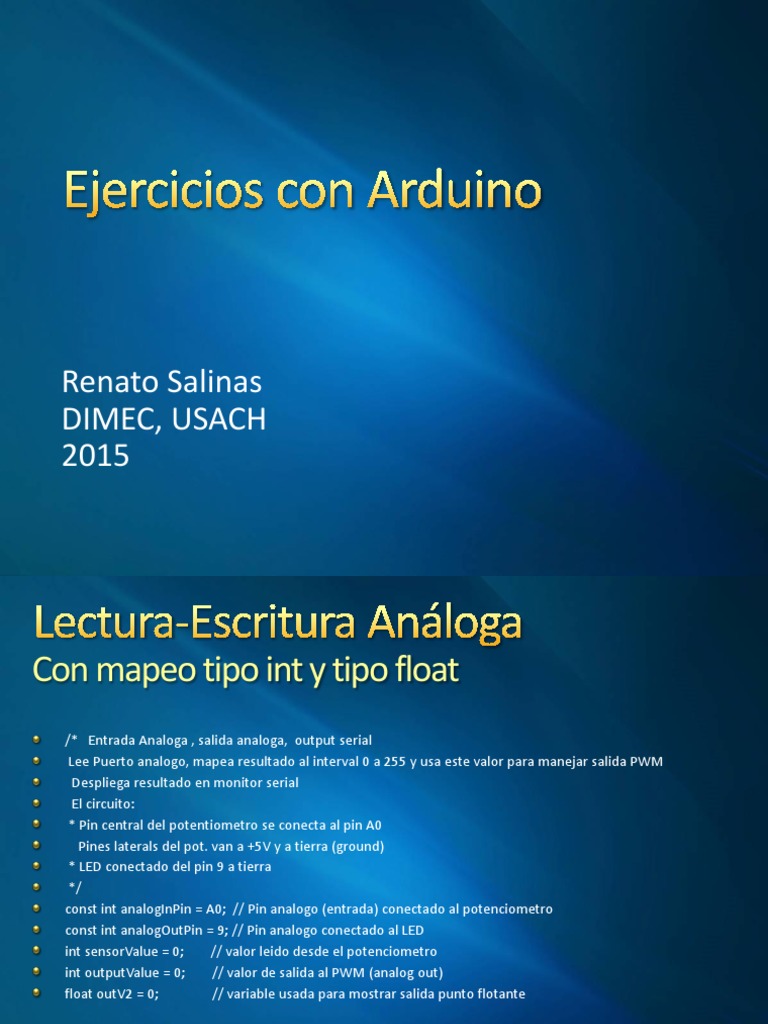 Ejercicios Con Arduino | PDF | Arduino | Ingeniería Informática
