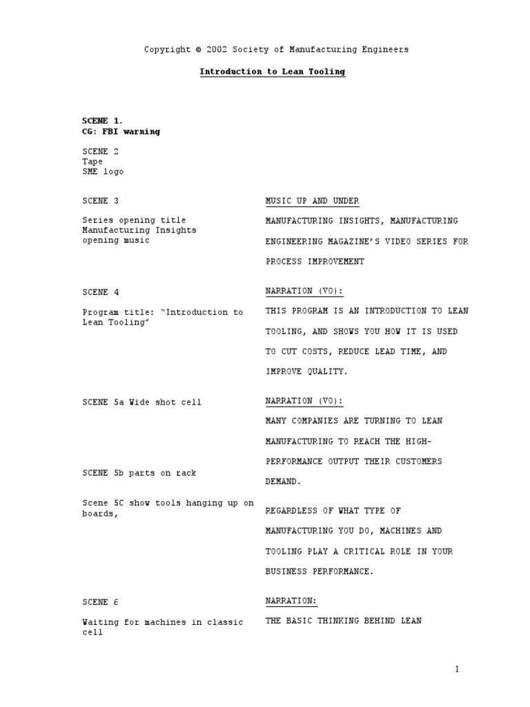 Dv03pub40 Script | PDF | Lean Manufacturing | Machine Tool