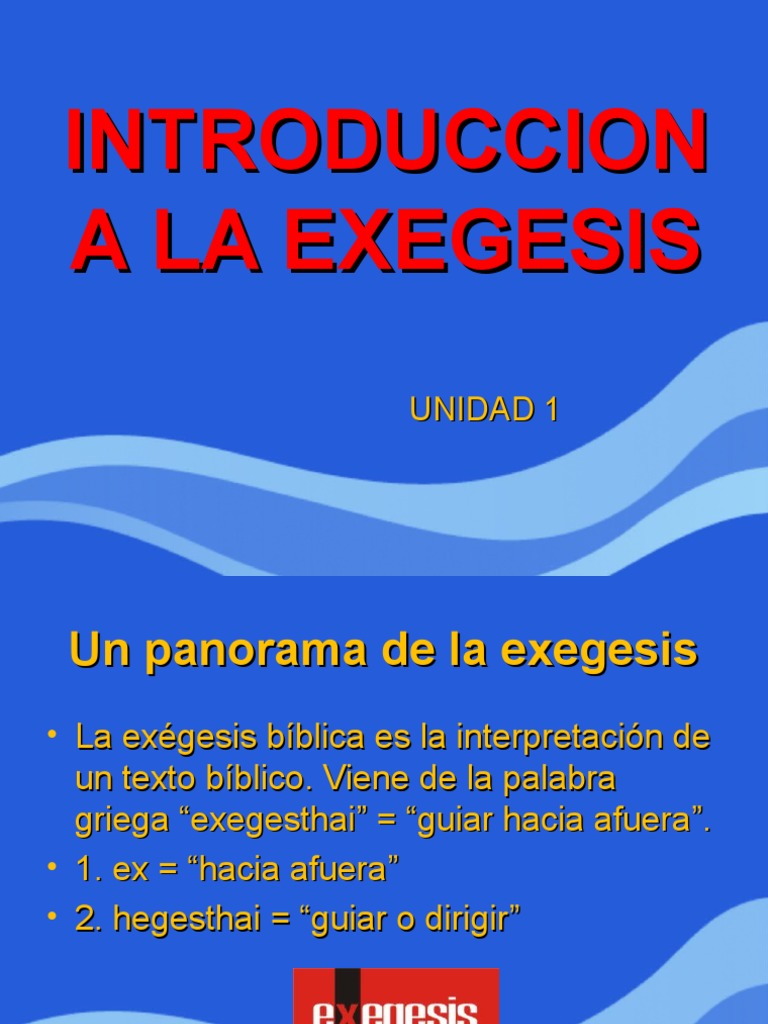 Introduccion A La Exegesis 1 | PDF | Septuaginta | Biblia