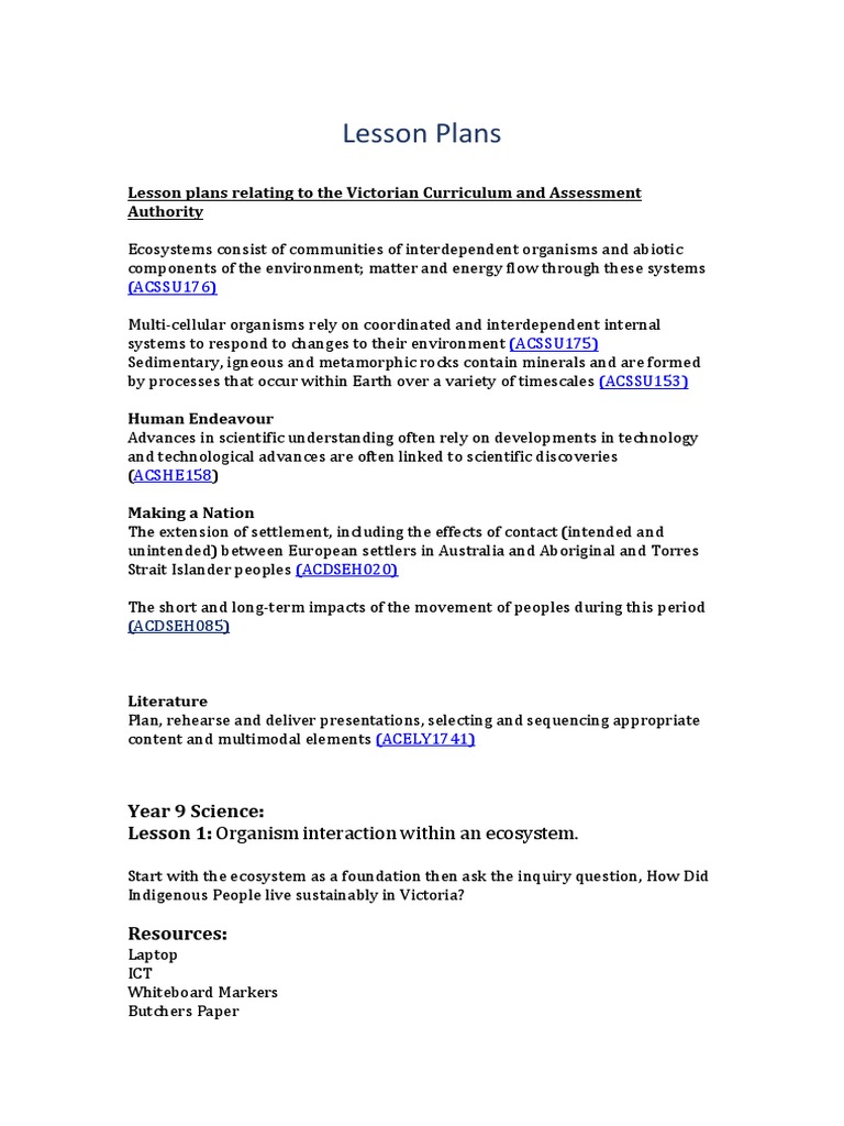 Weebly Lesson Plans | PDF | Educational Technology | Ecosystem