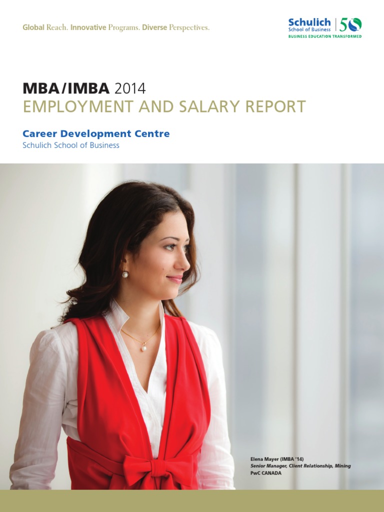 MBA and IMBA Employment and Salary Report 2014 | PDF | Master Of ...