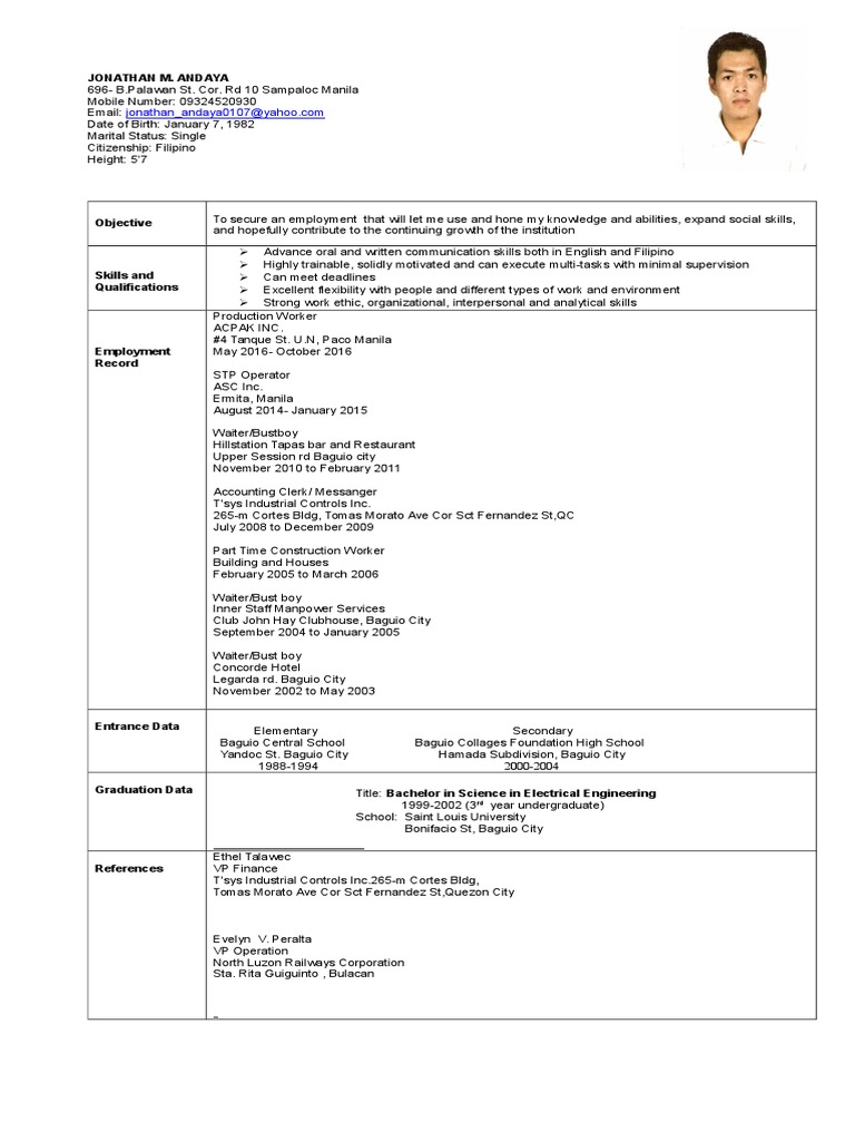 Jonathan Resume | PDF