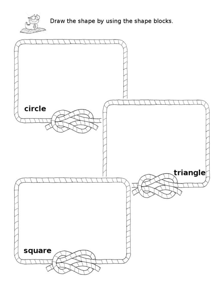 Circle: Draw The Shape by Using The Shape Blocks | PDF