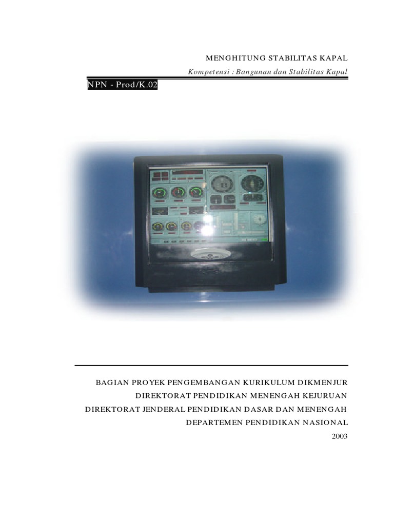 Menghitung Stabilitas Kapal PDF | PDF