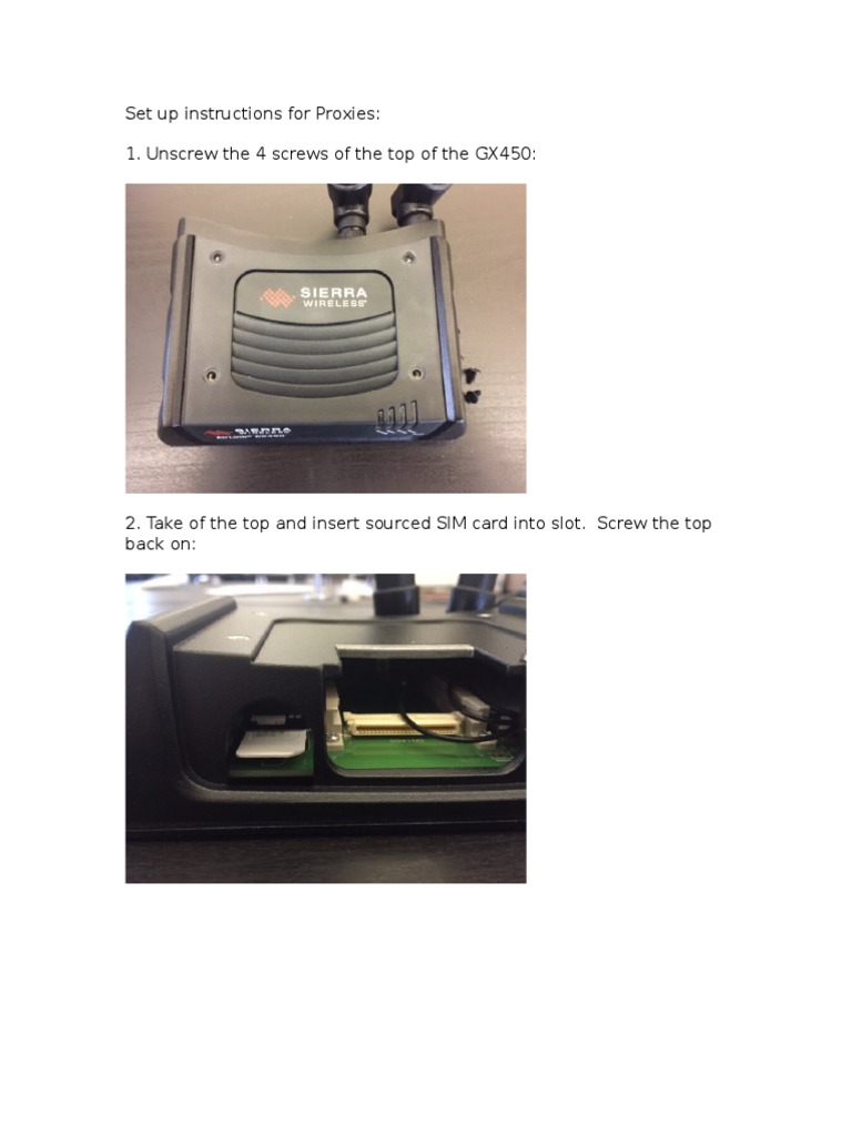 Set Up Instructions For Proxies | PDF | Business | Computers