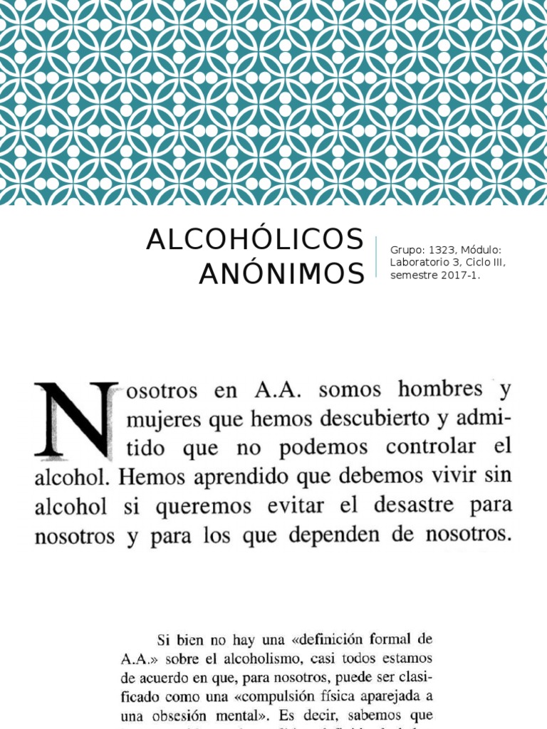 Doble A | PDF | alcoholicos anonimos | Alcoholismo