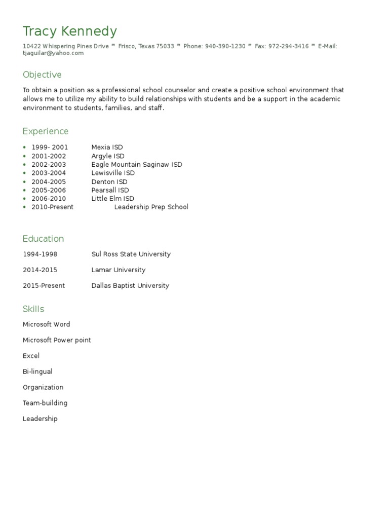 Tracy Resume | PDF | Career & Growth | Wellness