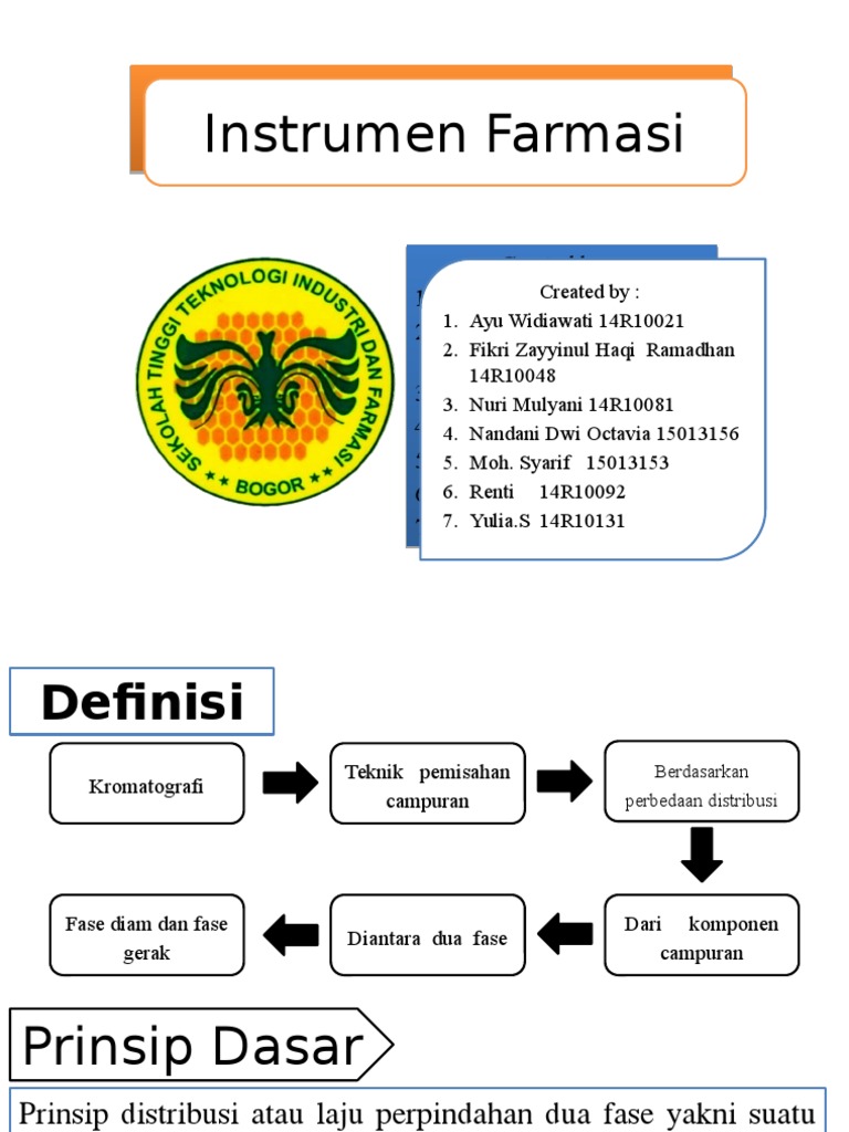 Instrumen Farmasi PPT Kelompok | PDF