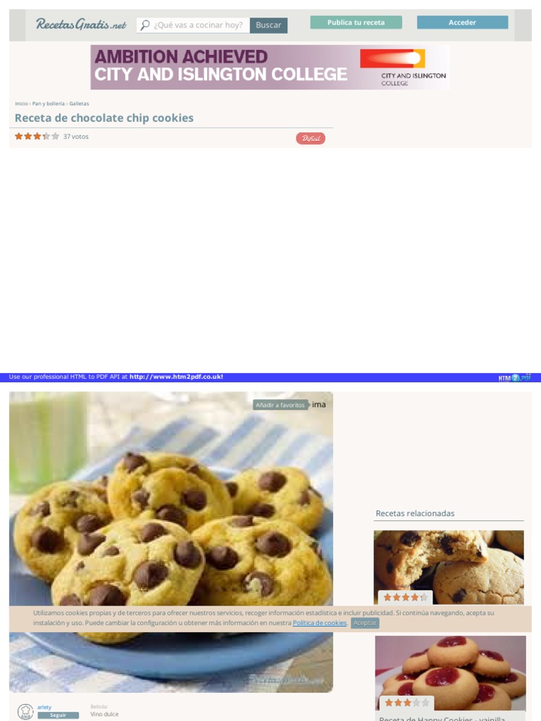 HTTP WWW Recetasgratis Net Receta-De-chocolate-chip-cookies-receta ...