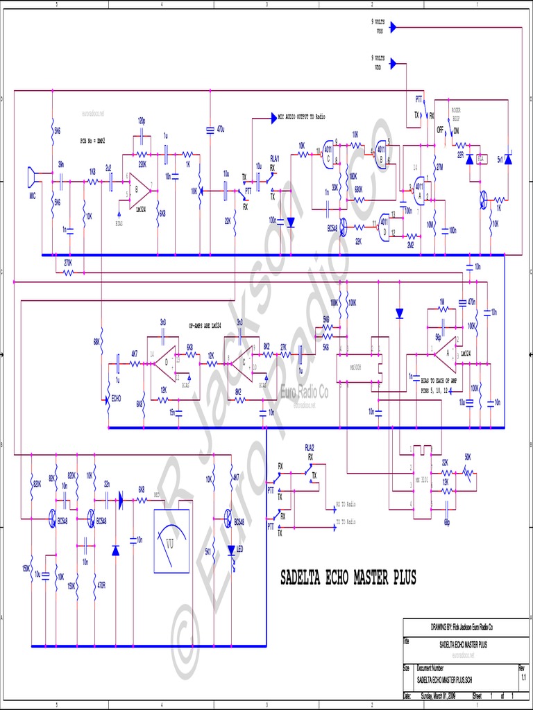 Sadelta Echo Master Plus Mic SCH | PDF | Technology & Engineering