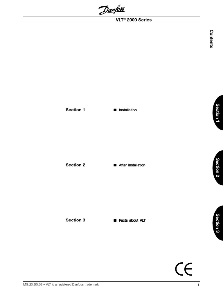 VLT 2000 | PDF | Electromagnetic Interference | Power Inverter