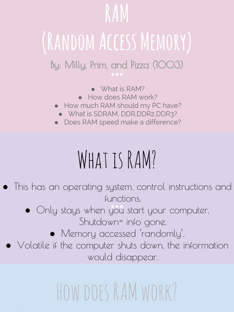 Ram-Random Access Memory | PDF | Computers