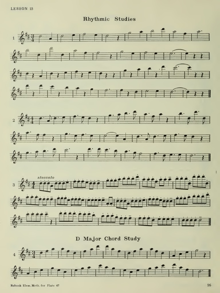 D Scale - Flute Metod | PDF