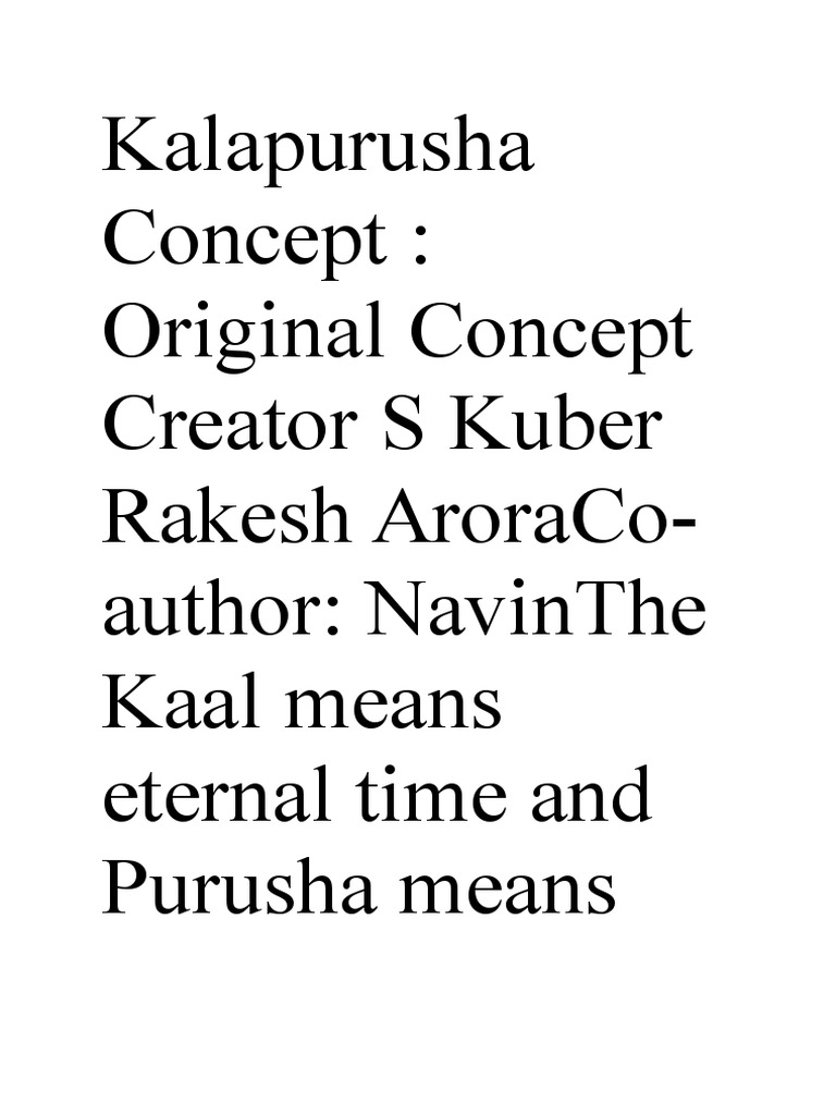 Kalapurusha Concept | PDF | Planets In Astrology | Divination