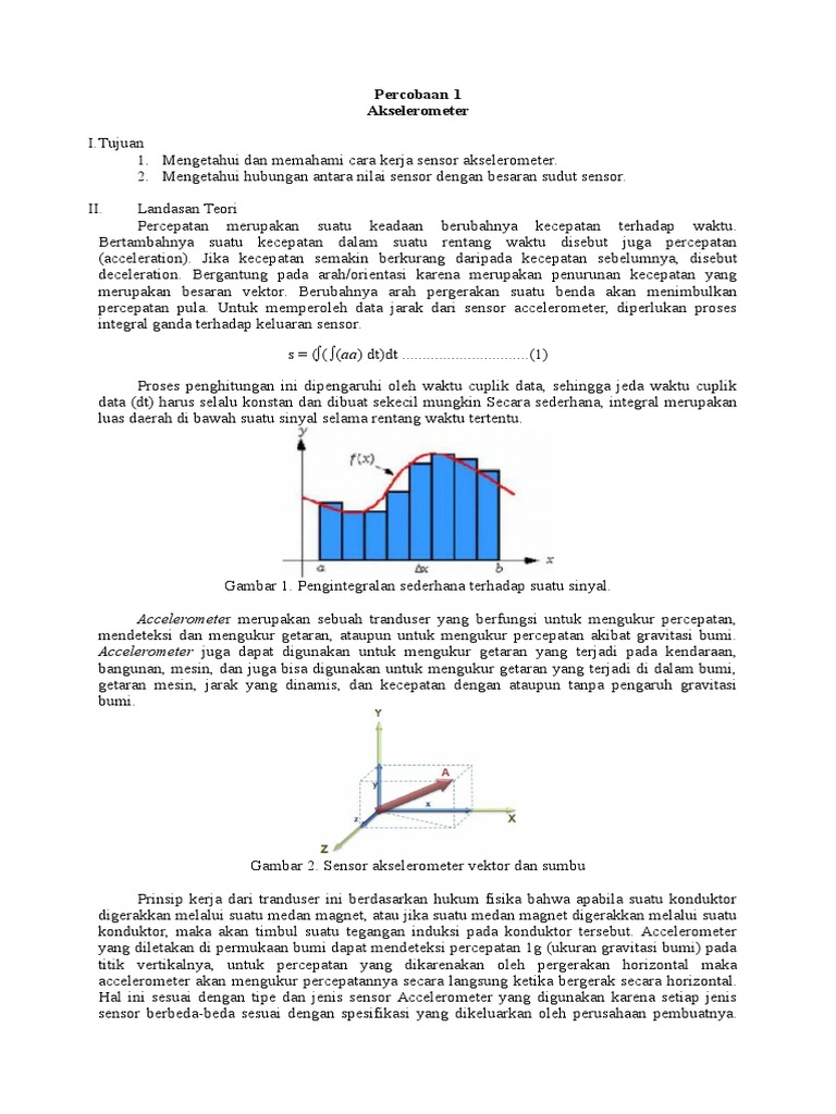 Laporan Sensor Accelerometer | PDF